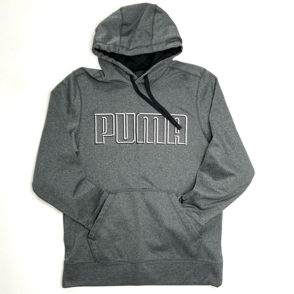 Puma | Shirts | Puma High Shine Hooded Logo Sweatshirt | Poshmark